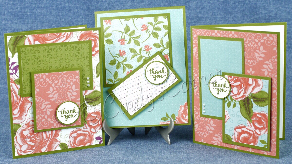 Multi-layered Cards ~ Petal Garden DSP – Cindy's Corner