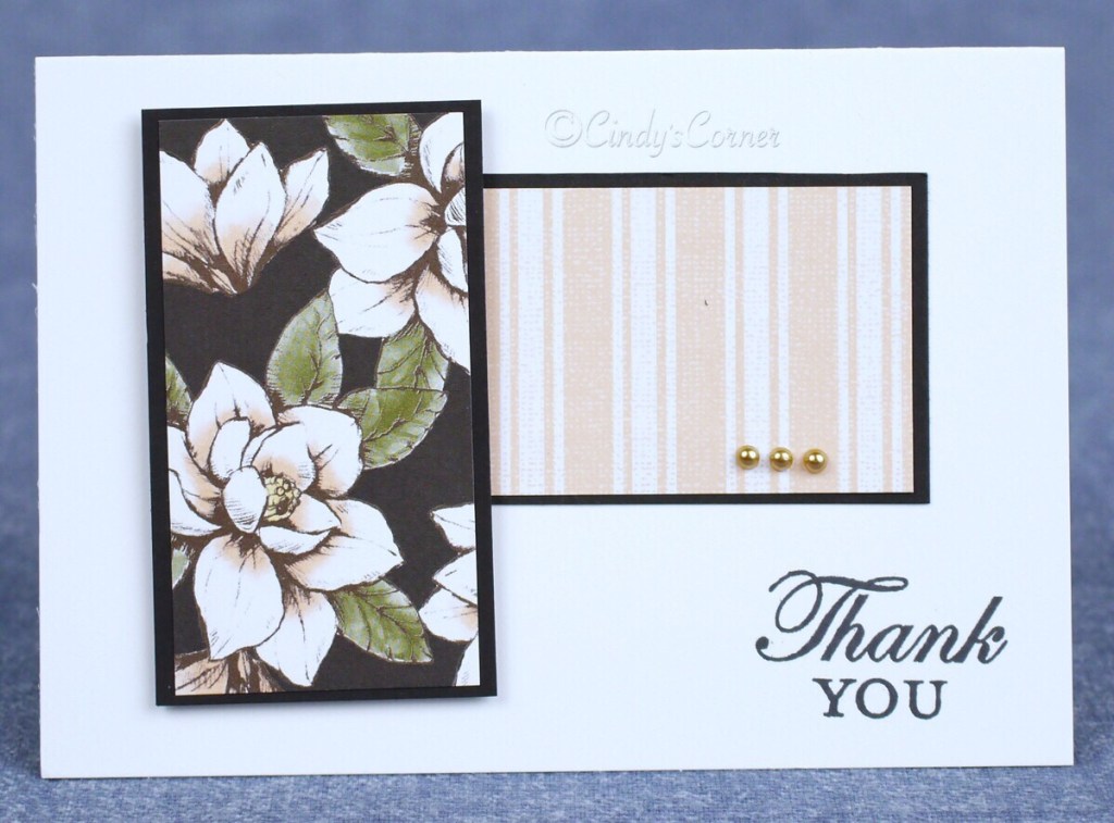 Magnolia Thank you ~ DSP Panel Card – Cindy's Corner