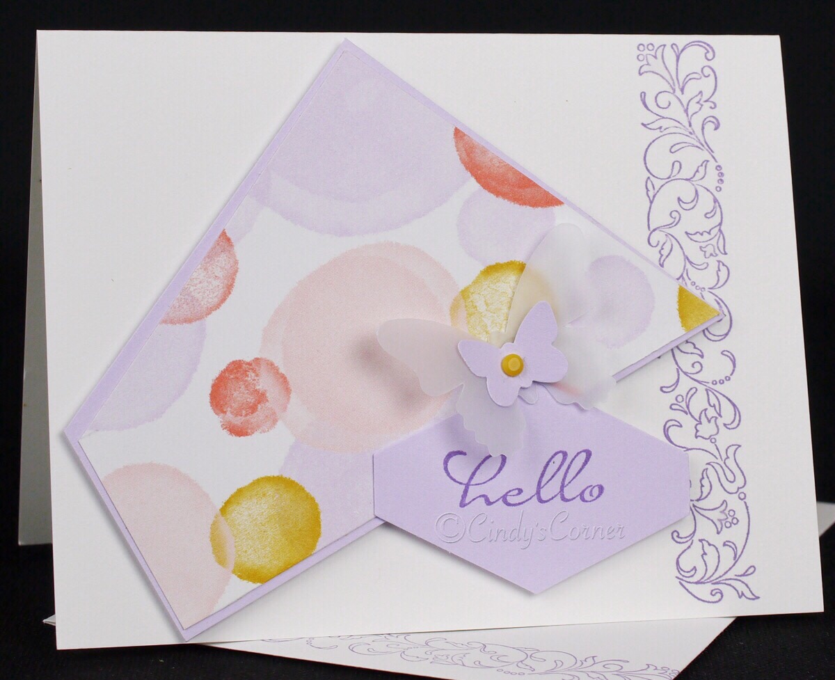 Playing with Patterns ~ 4 cards from 6 x 6 piece of DSP – Cindy's Corner