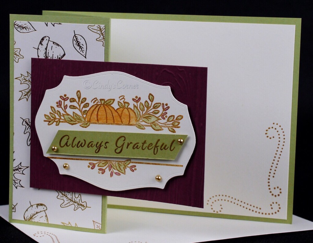Thanksgiving Z-Fold Card – Cindy's Corner