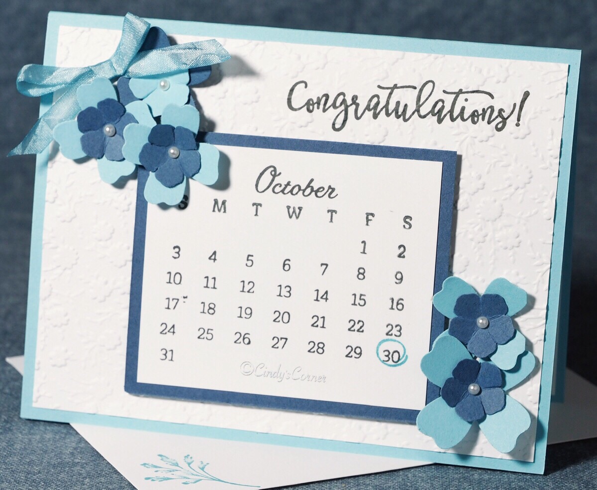 Creating a Calendar Card with Days to Remember – Video Tutorial – Cindy ...