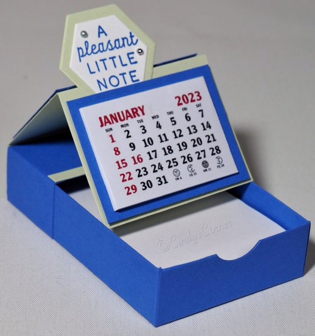 How to make a Calendar Box Video Tutorial – Cindy's Corner