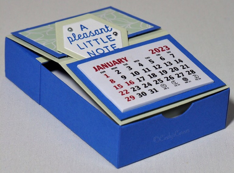 How to make a Calendar Box Video Tutorial – Cindy's Corner