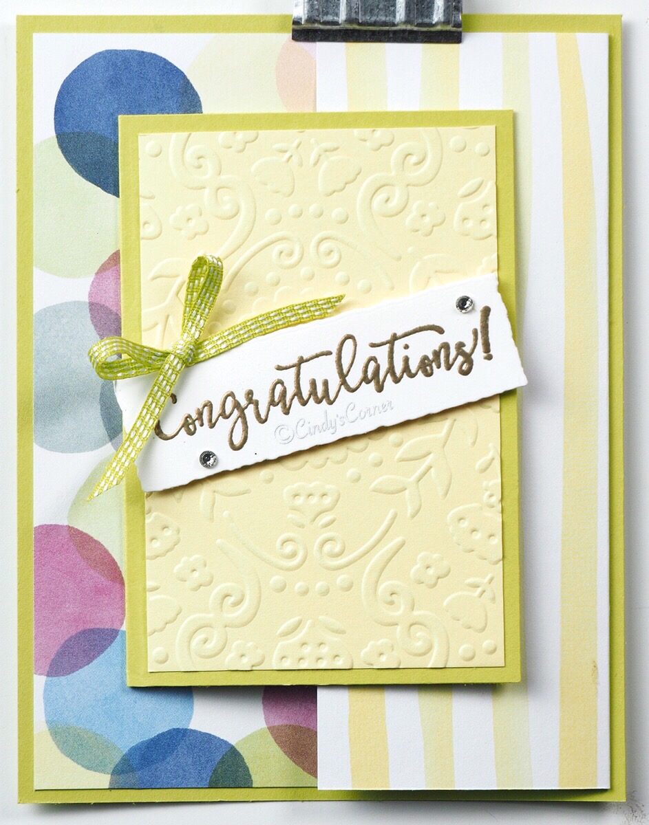 Congratulations Fun Fold Card Idea – Cindy's Corner