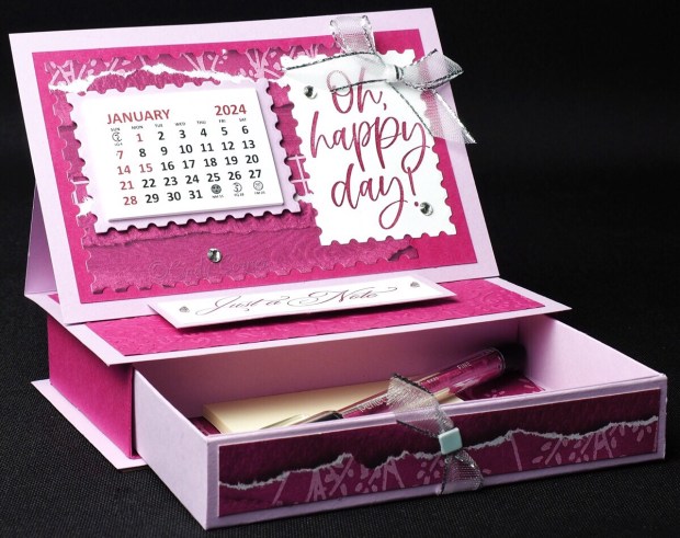 Cute Calendar Easel Card with Drawer – Cindy's Corner